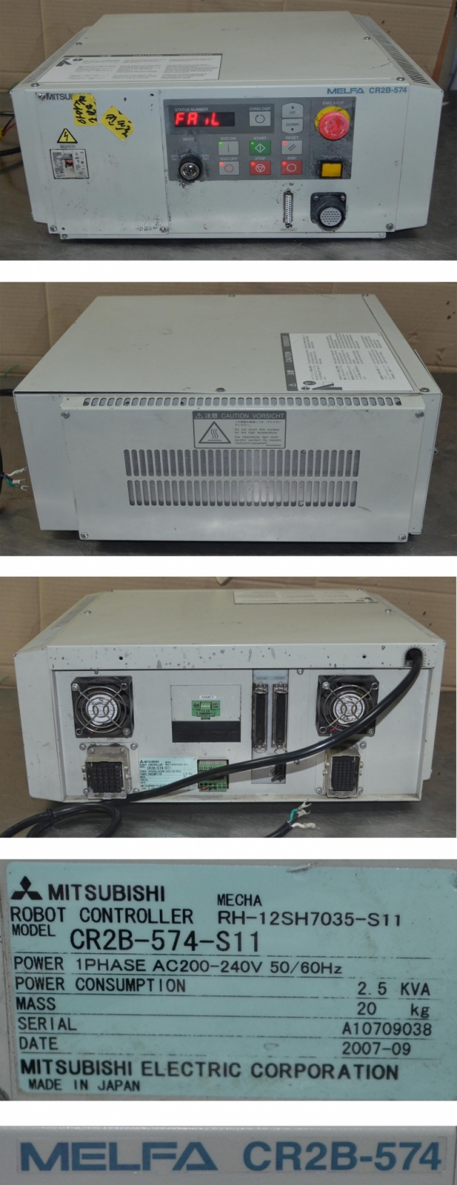 로봇컨트롤 MITSUBUSHI MELFA Robot Controller CR2B-574 로봇컨트롤 MITSUBUSHI MELFA Robot Controller CR2B ...