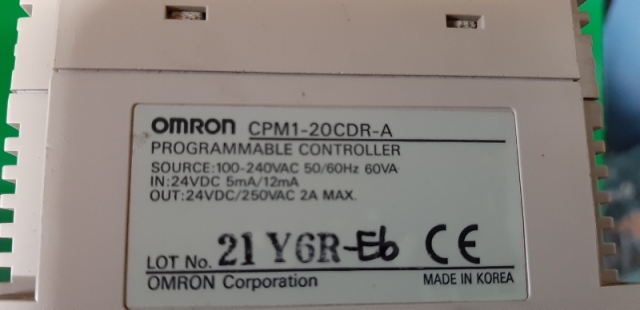 OMRON CPM1-20CDR-A /PROGRAMMABLE CONTROLLER OMRON CPM1-20CDR-A /100-240VAC