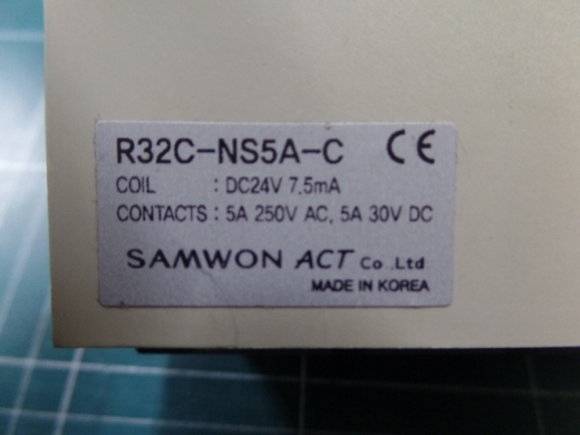 SAMWON ACT R32C-NS5A-C SAMWON ACT COIL:DC24V 7.5mA, CONTACTS:5A 250V AC, 5A 30V DC