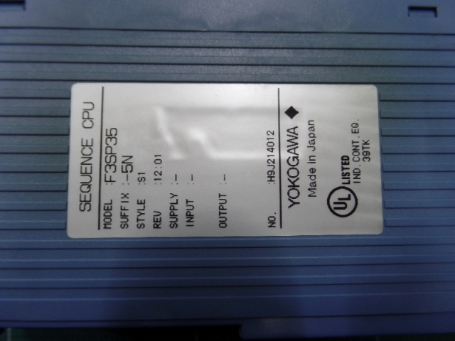 YOKOGAWA SEQUENCE CPU F3SP35 YOKOGAWA F3SP35