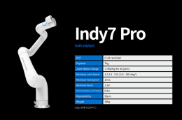 Indy7 Pro 협동로봇 판매, 티칭팬던트 포함 - 서호