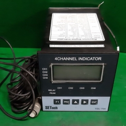 SETECH YDL-704-2-AS 4CHANNEL INDICATOR 인디게이터 콘트롤러 SETECH AC220VAC 케이블있음