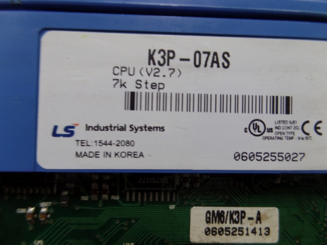 LS CPU UNIT K3P-07AS LS CPU (V2.7) 7k step