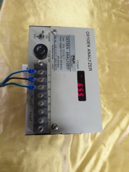 OXYGEN ANALYZER,산소 분석기, FUJI Electric co.,Ltd(일본) AC220V,50/60Hz, 25~0 vol%