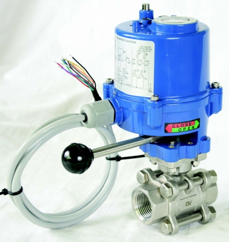 스테인리스 배관용 밸브(Plumbing Valve)_Electric 3-Piece Ball Valve_다우밸브(DOW Valve ...