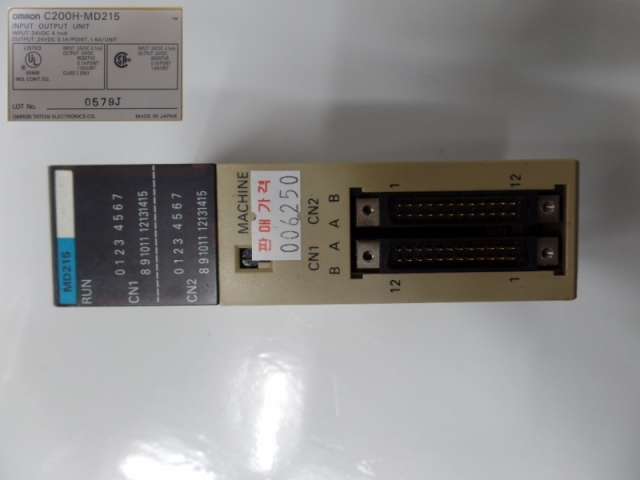 OMRON PLC C200H-MD215 INPUT OUTPUT UNIT INPUT:24VDC 4.1mA OUTPUT:24VDC ...