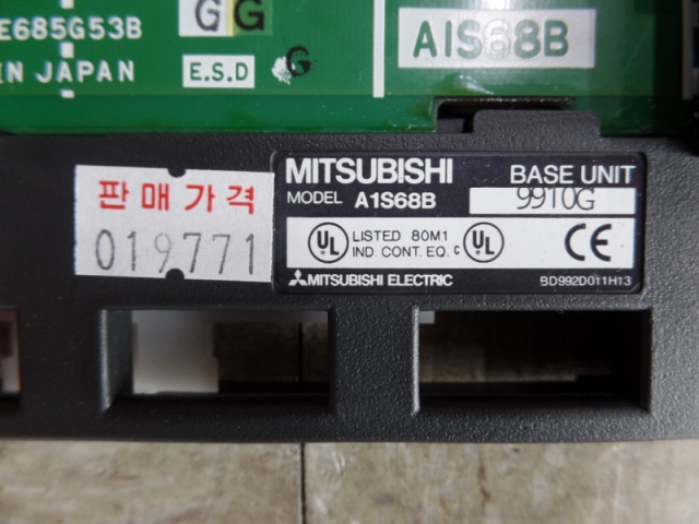 MITSUBISHI 미쓰비시 BASE UNIT A1S68B MITSUBISHI A1S68B