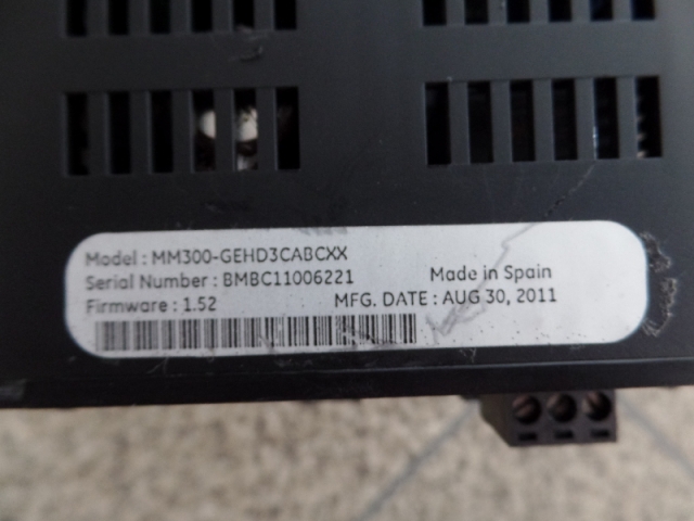 Multilin MM300-GEHD3CABCXX Multilin PSU/12M9-0002-A6, CPU/12M9-0003-A4 ...