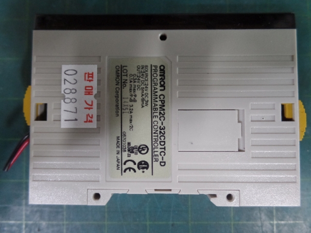 OMRON PROGRAMMABLE CONTROLLER CPM2C-32CDTC-D OMRON SOURCE:24V DC 3W, IN ...