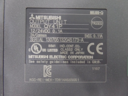 MITSUBISHI OUTPUT UNIT QY41P MITSUBISHI 12/24VDC 0.1A 2A/Common 5VDC 0.11A