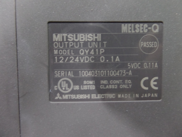 MITSUBISHI OUTPUT UNIT QY41P MITSUBISHI 12/24VDC 0.1A 5VDC 0.11A
