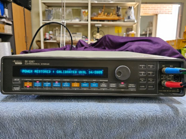 IMPEDANCE, ELECTROCHEMICAL INTERFACE,Solartron, SI 1287, 임피던스 측정기 ...