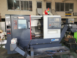 스맥8인치CNC선반 FANUC 0iT 칩콘베어/큐세터/ 8인치CNC선반