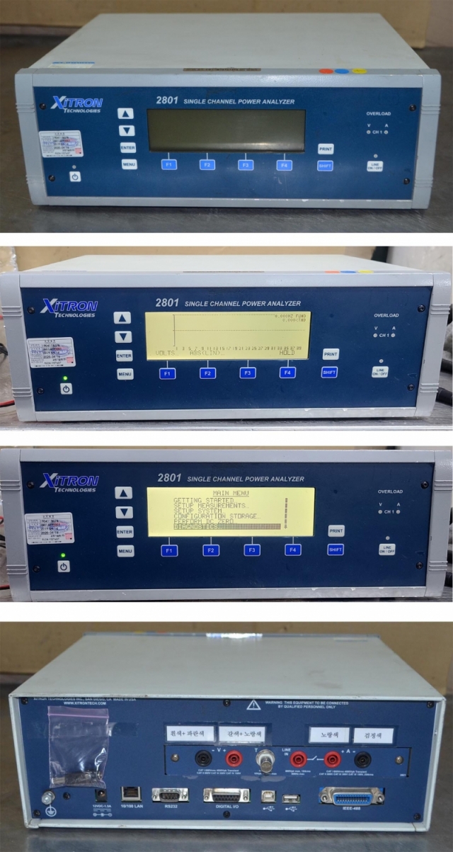 전력분석장비 XiTRON 2801 Single Channel Power Analyzer FA · 로봇 · 제어 : 계측/측정장비