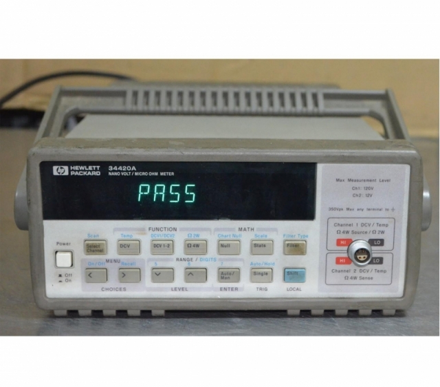 HP 34420A Nanovolt & Micro-Ohm Meter HP 34420A Nanovolt & Micro-Ohm ...
