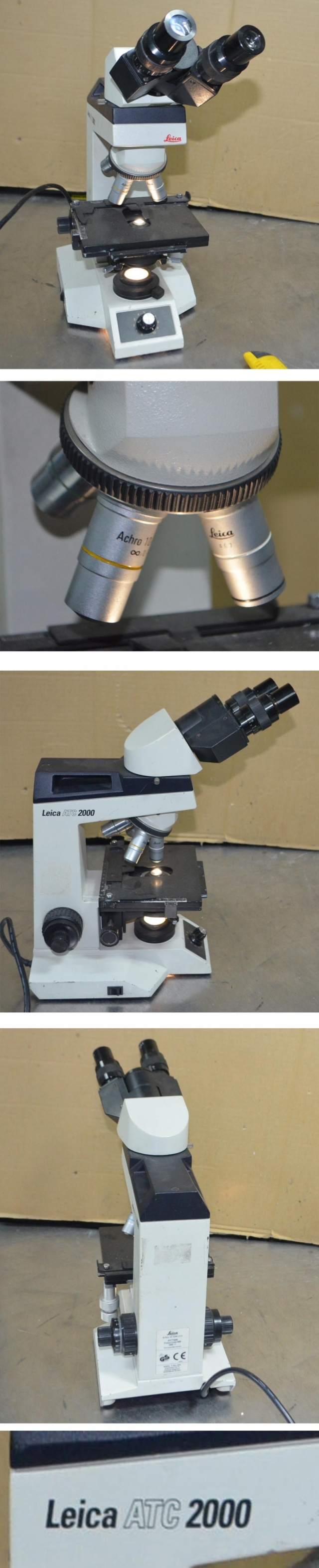 Leica ATC 2000 Binocular Phase Contrast Microscope FA · 로봇 · 제어 : 현미경