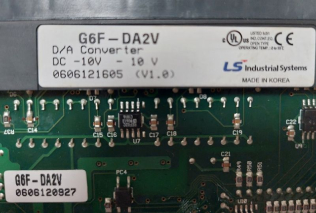 LS G6F-DA2V D/A Converter(V1.0) PLC LS산전 D/A Converter(V1.0)