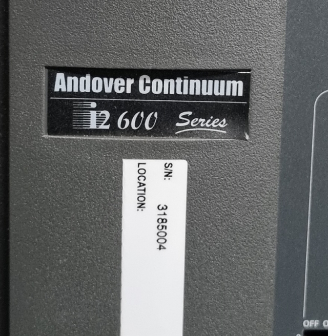 Andover CONTINUUM I2600 i2 600 senies Andover CAndover CONTINUUM ...