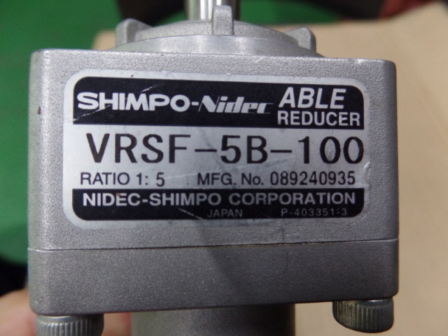 NIDEC-SHIMPO ABLE REDUCER VRSF-5B-100 NIDEC-SHIMPO VRSF-5B-100